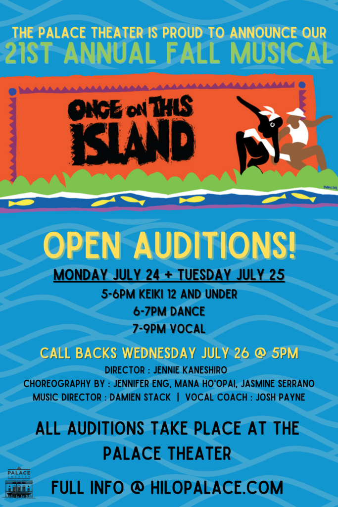 21st Annual Fall Musical Announcement – Hilo Palace Theater