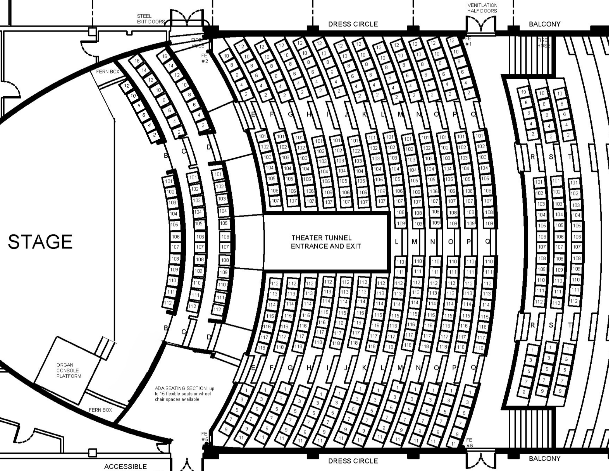 Seating Chart – Hilo Palace Theater